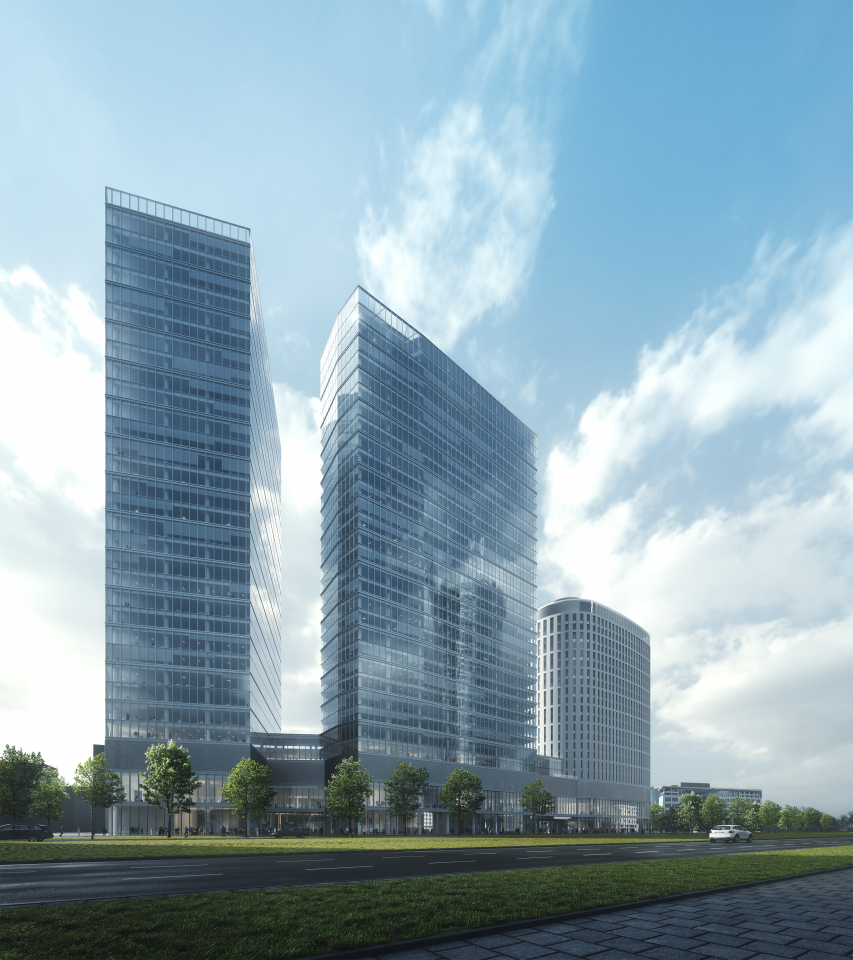 Office The Warsaw Hub B - 2, Daszyńskiego Roundabout, Warsaw Wola ...